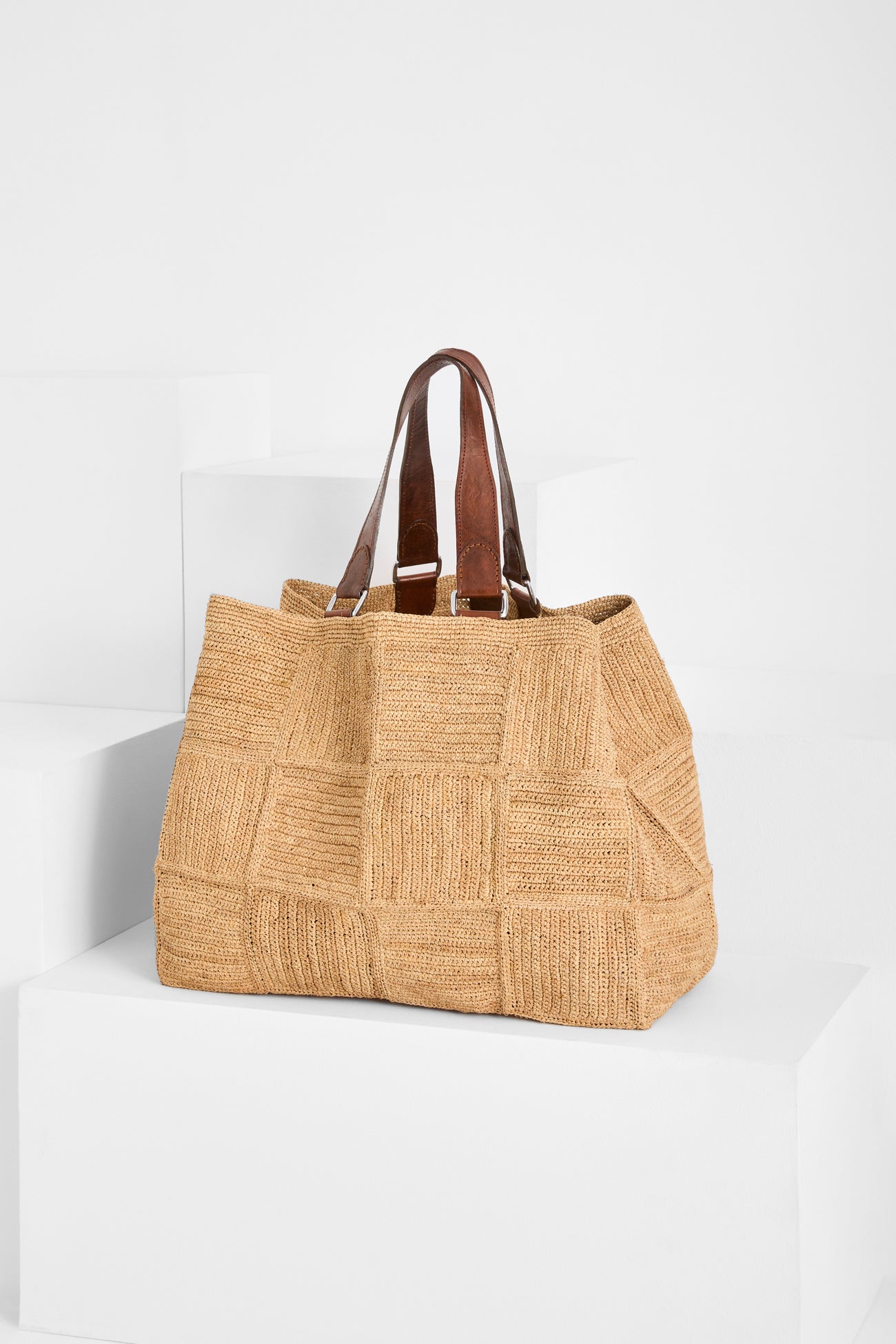 Bolso grande de rafia - Bolso bandolera - Oversize Tote Bag | IBELIV