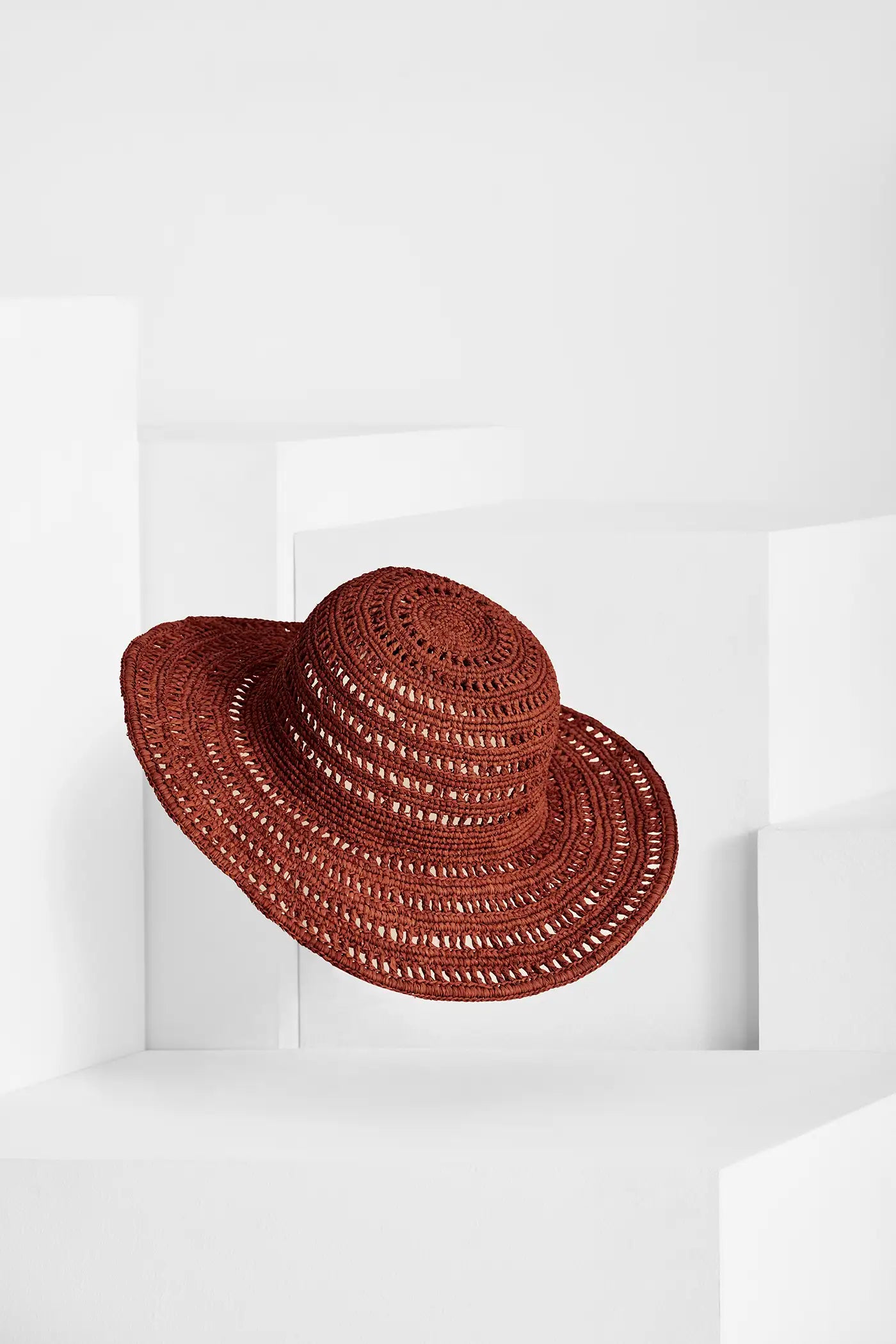 LALAO - Foldable raffia hat with medium brim - IBELIV